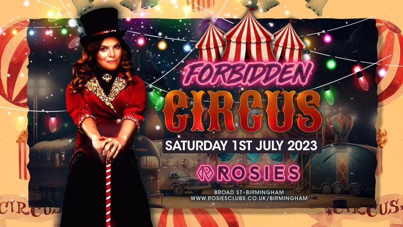 AAA // SATURDAYS AT ROSIES 1.7.23 [FORBIDDEN CIRCUS] at Rosies - Birmingham, Birmingham on 1st ...