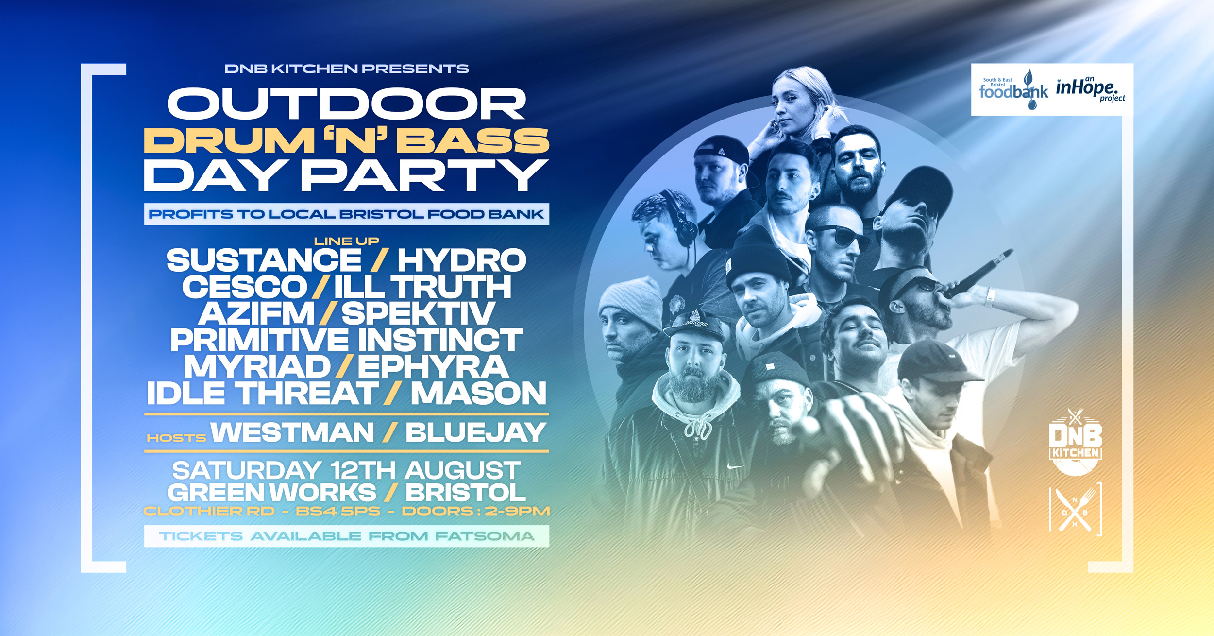 OUTDOOR DNB DAY PARTY - SOUTH AND EAST BRISTOL FOODBANK FUNDRAISER at ...