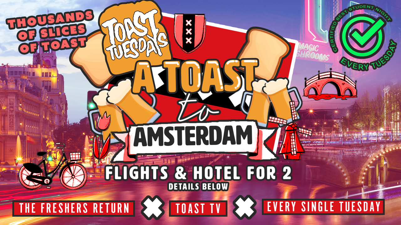 Toast Tuesdays The Freshers Launch - Toast Amsterdam Weekender Giveaway ...