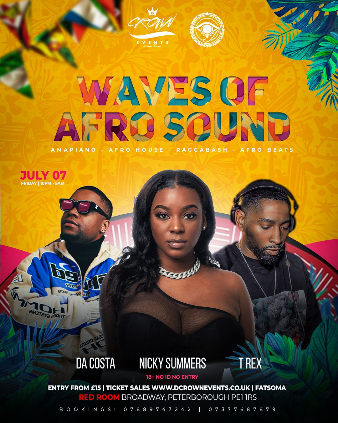 WAVES OF AFRO SOUND at Embassy, Flares & Red Room Peterborough ...