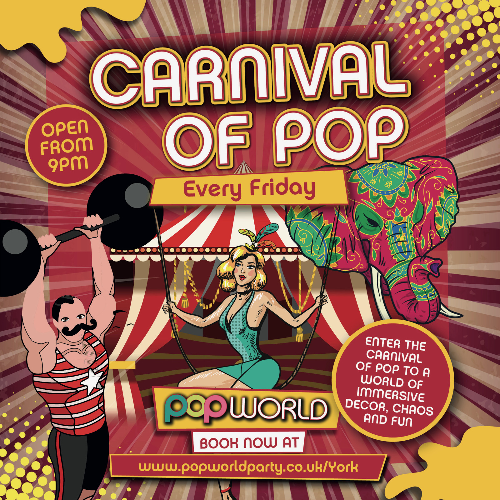 CARNIVAL OF POP at Popworld York, York on 9th Jun 2023 | Fatsoma