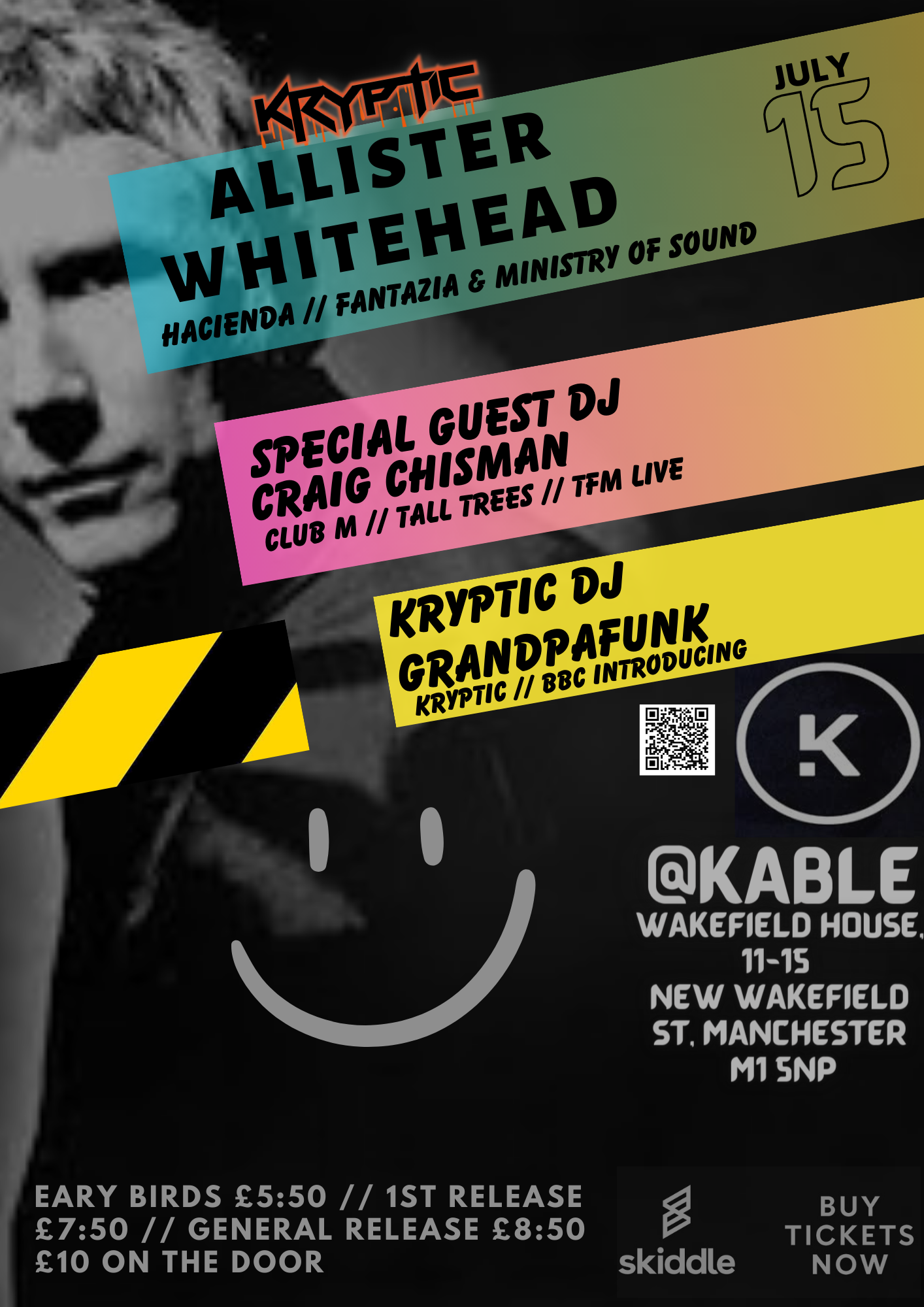 Kryptic presents Hacienda Legend Allister Whitehead back in Manchester ...