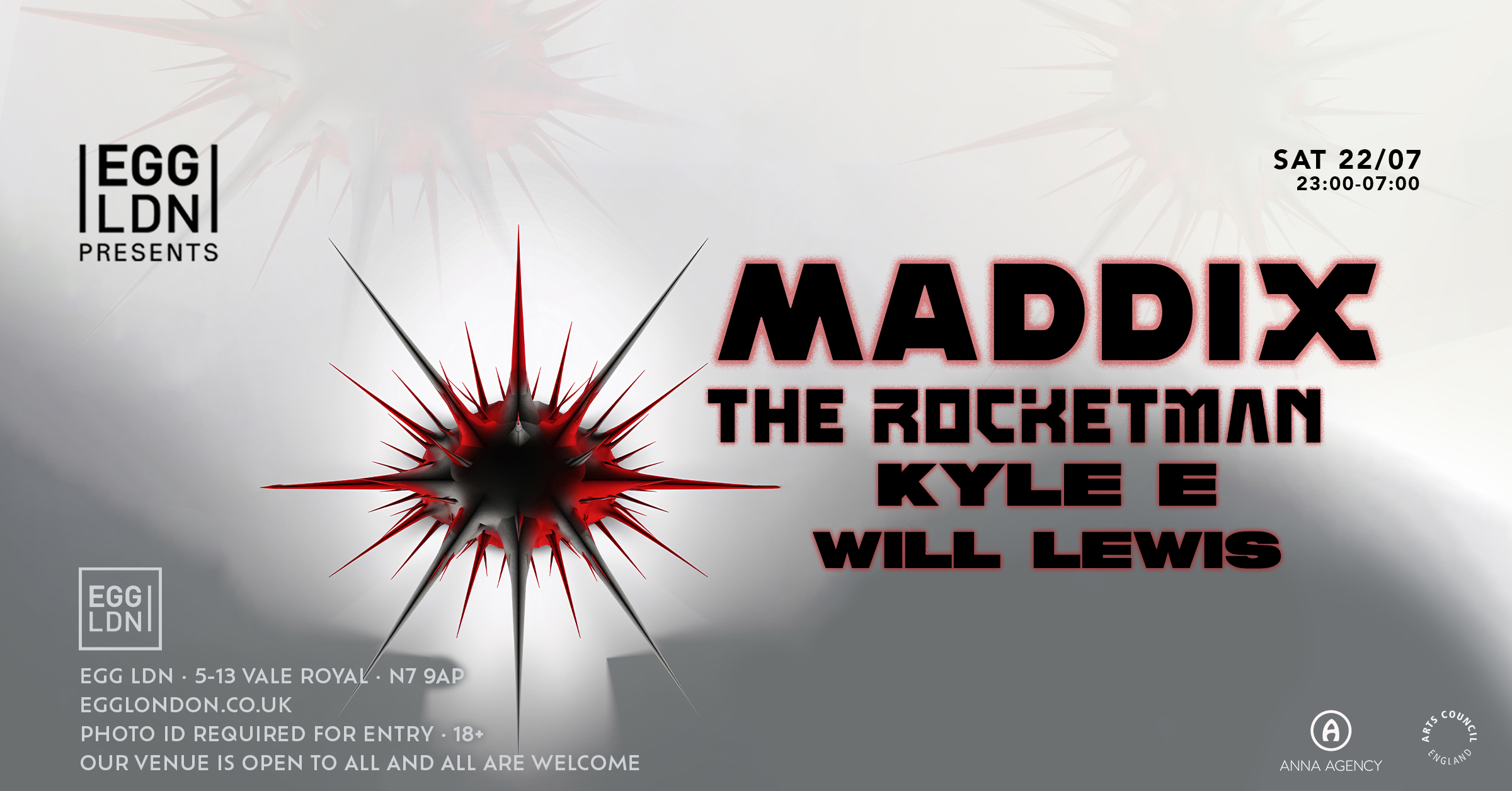 Egg LDN Pres: Maddix, The Rocketman, Kyle E & Will Lewis / Last entry ...