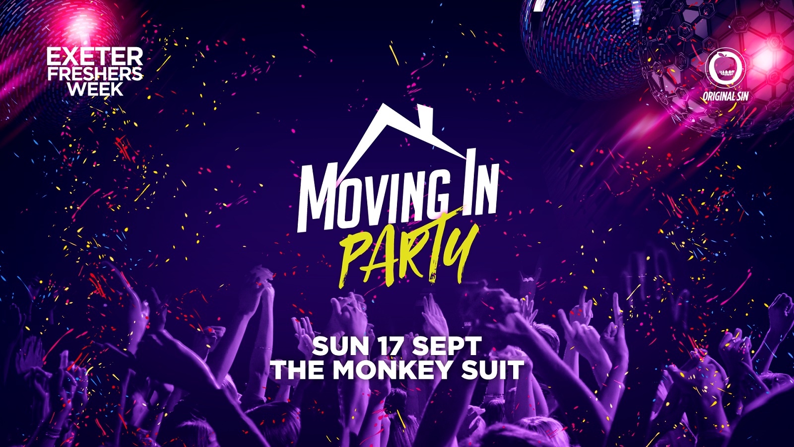 Exeter Freshers: Moving In Party at The Monkey Suit, Exeter on 17th Sep ...