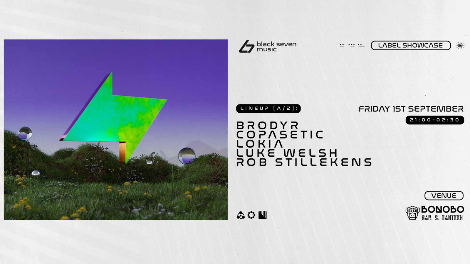 Black Seven Label Showcase at BONOBO Bar & Canteen, Chester on 1st Sep ...