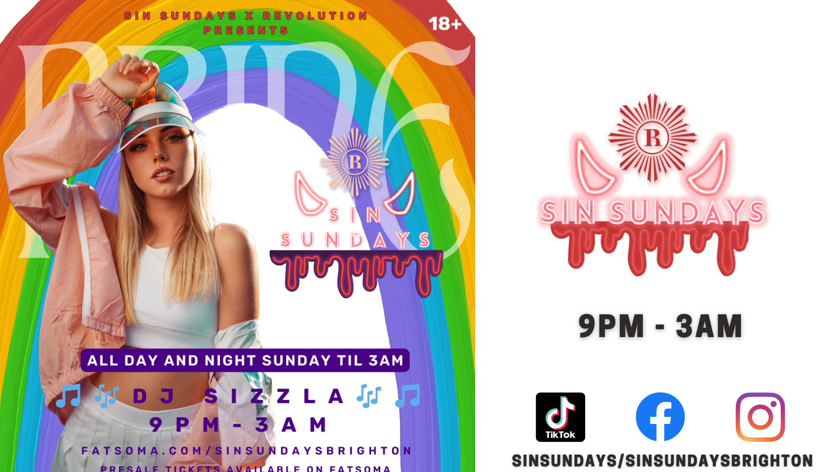 SIN SUNDAYS SESSION X REVOLUTION PRIDE PARTY at Revolution Brighton ...