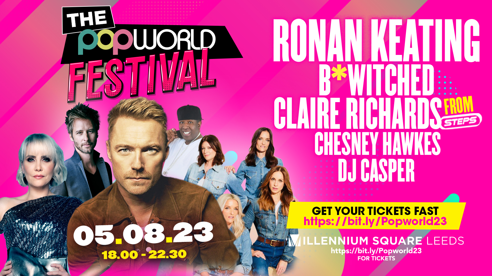 Popworld Festival Leeds at Millennium Square, Leeds on 5th Aug 2023 ...