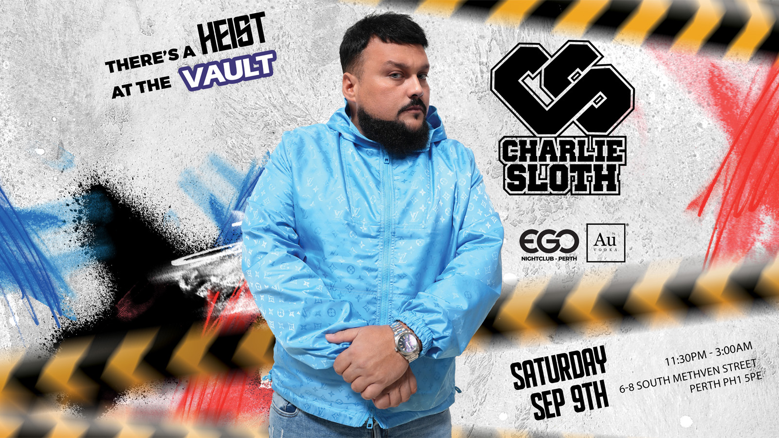 Charlie Sloth at Ego Nightclub - Perth, Perth on 9th Sep 2023 | Fatsoma