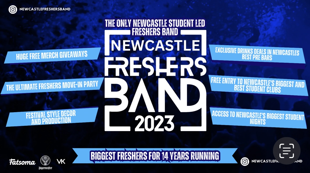 Newcastle Freshers Band 2023 at Newcastle, Newcastle upon Tyne on 17th ...
