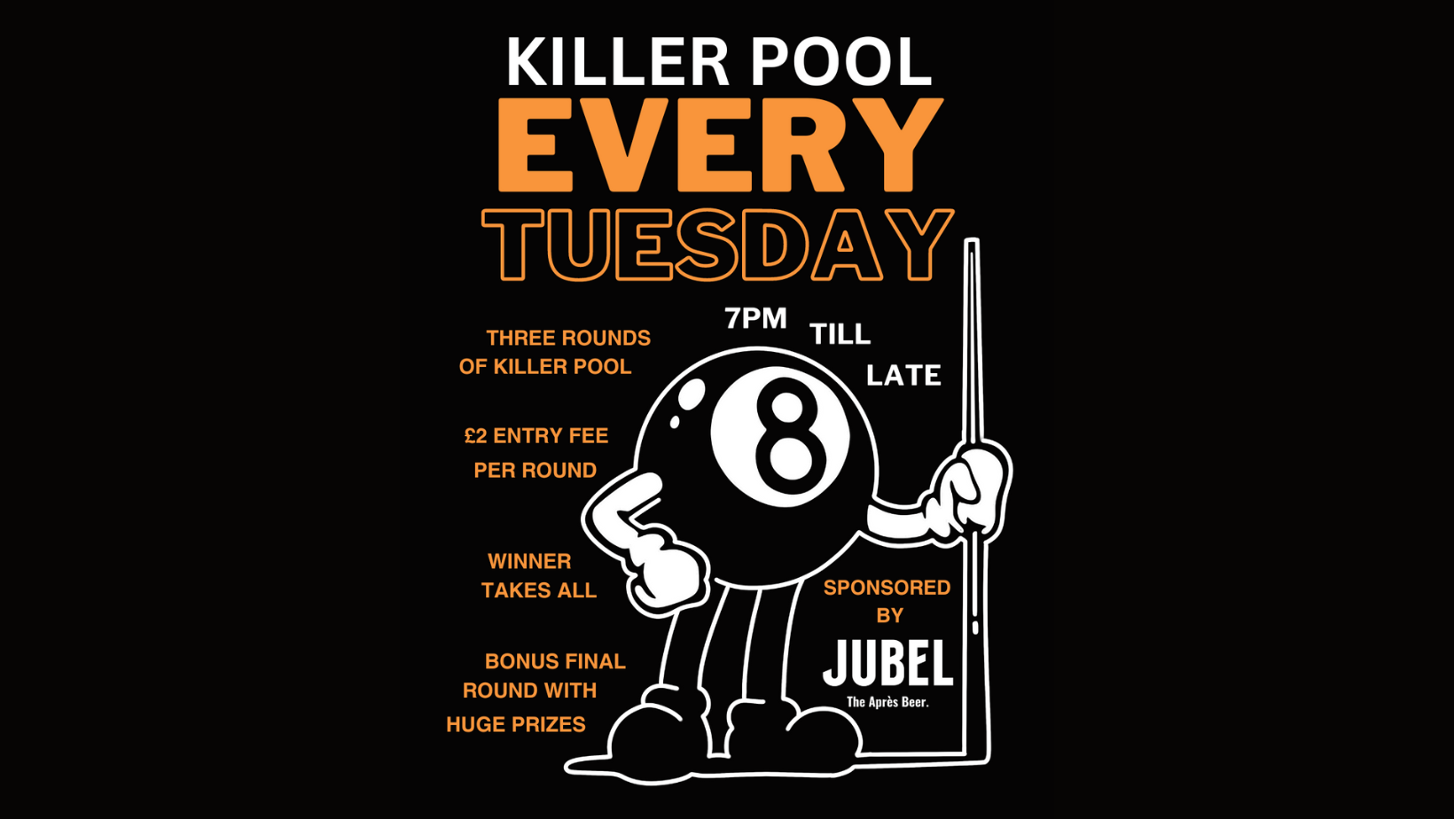 Killer Pool Competition - Win Cash Prizes Every Tuesday! at Joshua ...