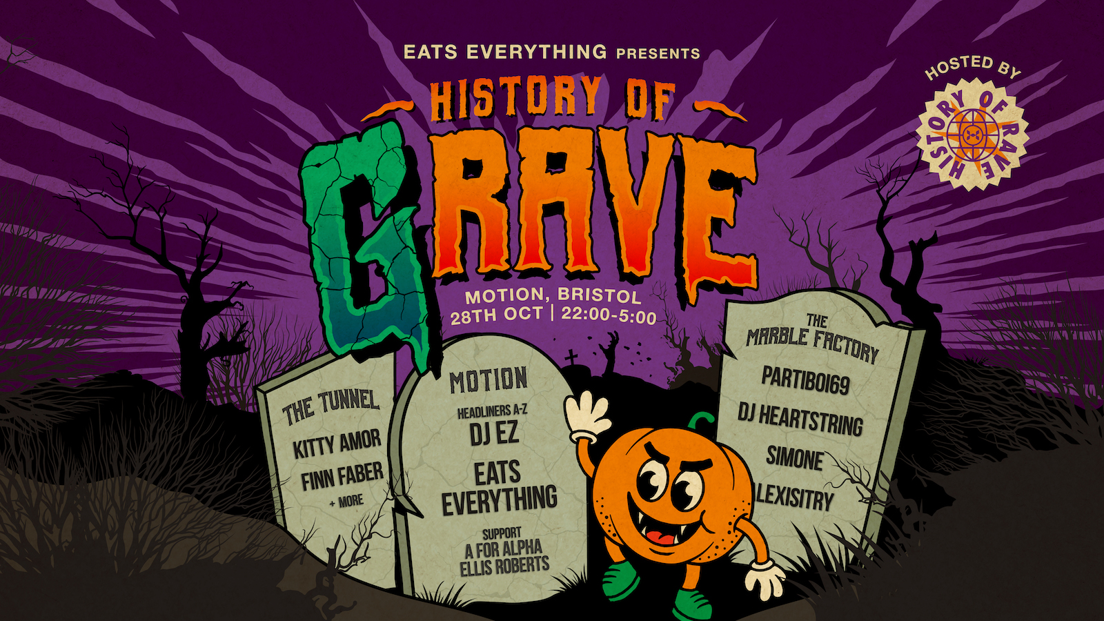 History of (G)Rave: Halloween - DJ EZ, Eats Everything & More at Motion ...