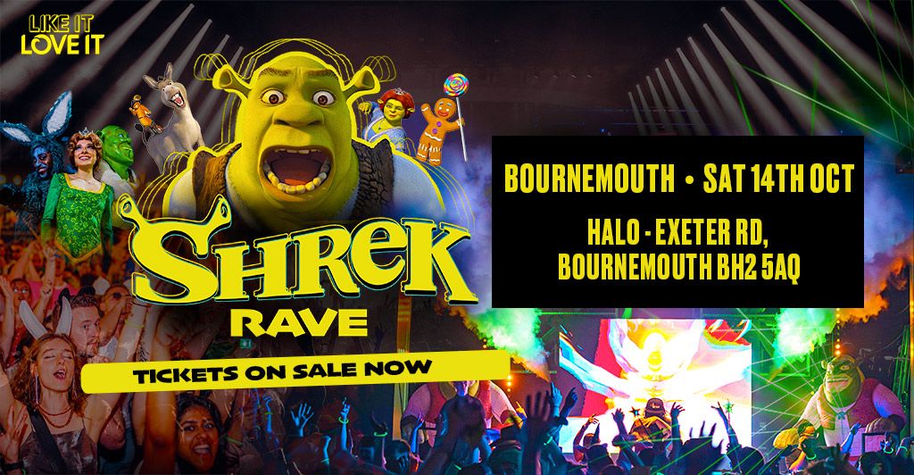 SHREK RAVE at Halo Nightclub, Bournemouth on 14th Oct 2023 | Fatsoma