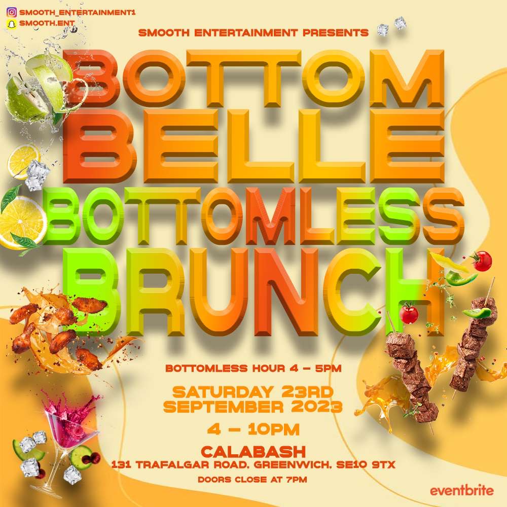 Bottom Belle Bottomless Brunch at The Calabash Restaurant & Bar, London ...