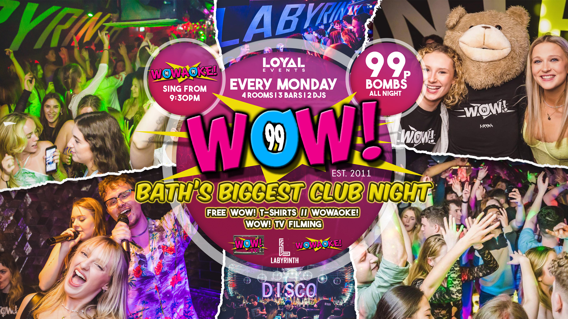 TONIGHT! - WOW! Mondays - Freshers Week 2023 - w/ WOWAOKE! & 99p BOMBS ...