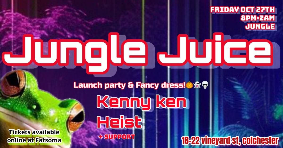 JUNGLE JUICE at Roberts Bar Club Colchester, Colchester on 27th Oct ...