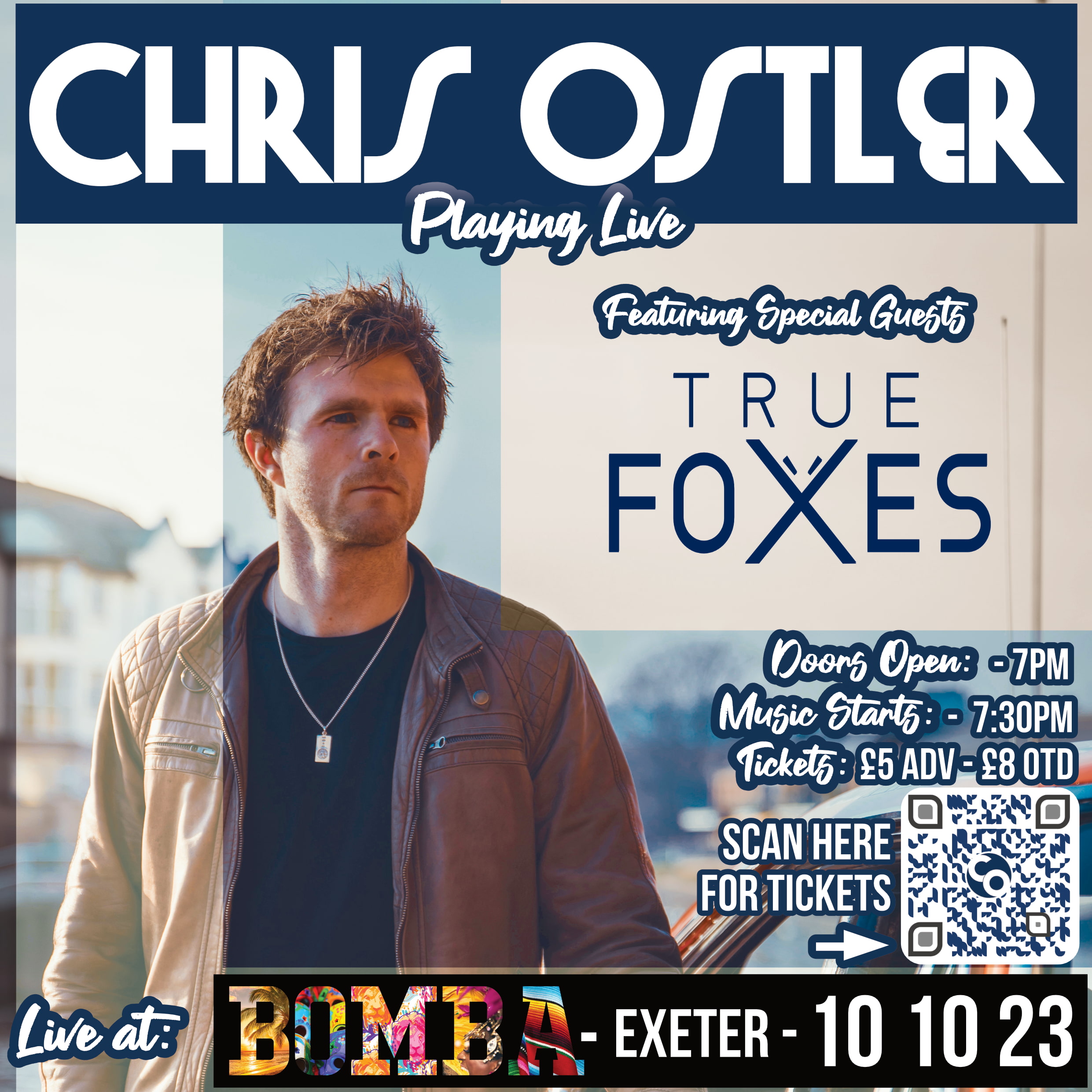 Chris Ostler & Band Live @ Bomba, Exeter - Support from True Foxes at ...