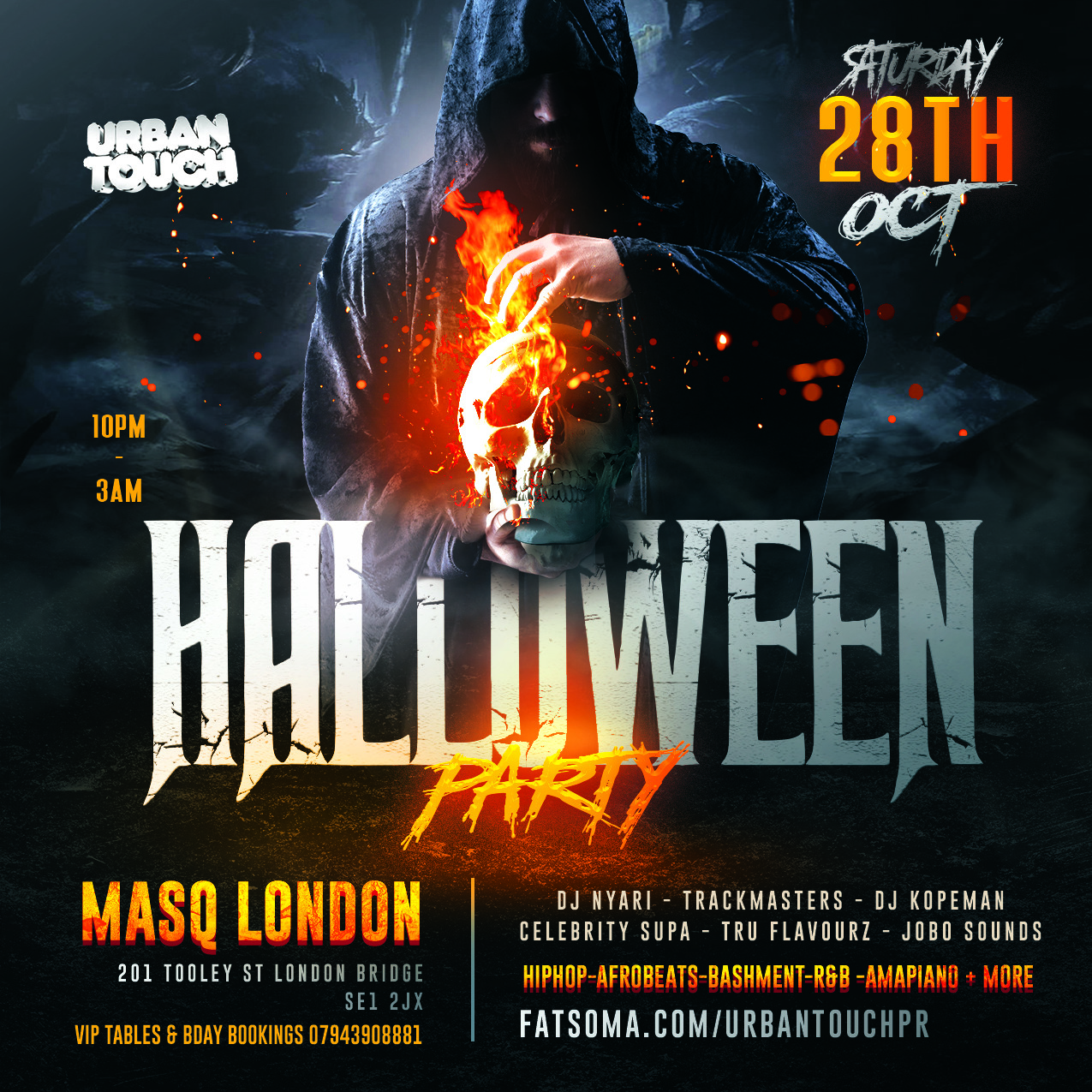 URBAN TOUCH - FANCY DRESS HALLOWEEN PARTY LONDON at MASQ London ...