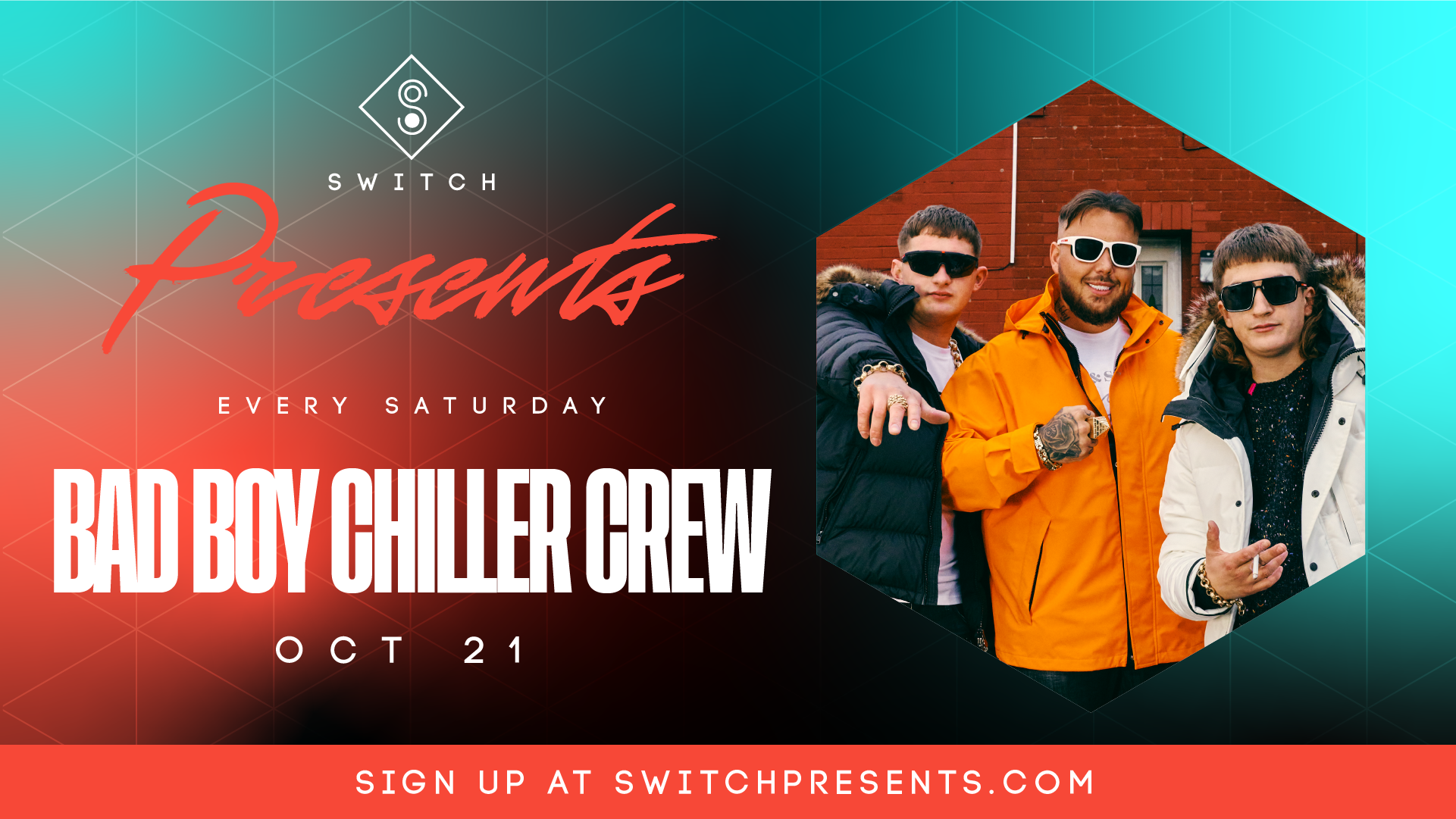 Switch Presents : Bad Boy Chiller Crew at Switch Southampton, Southampton on 21st Oct 2023 | Fatsoma