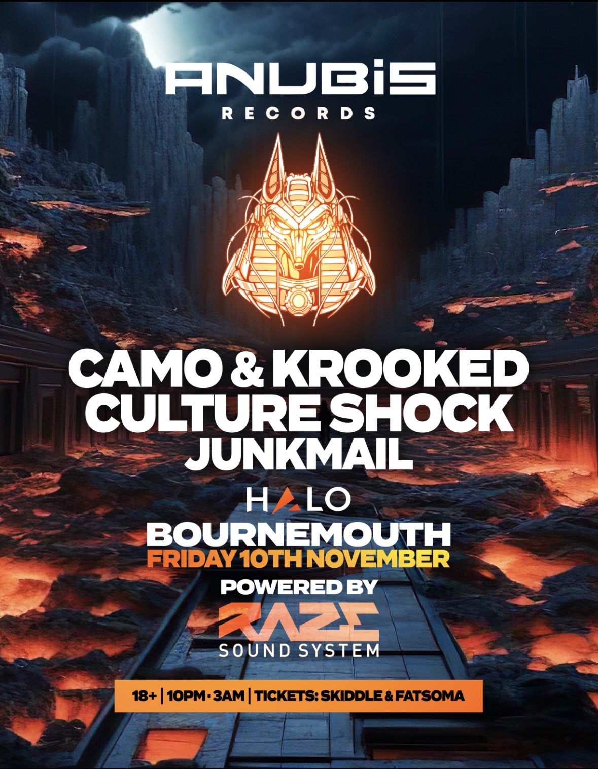 Anubis Records Presents - CAMO & KROOKED | CULTURE SHOCK | BOURNEMOUTH at Halo Nightclub ...