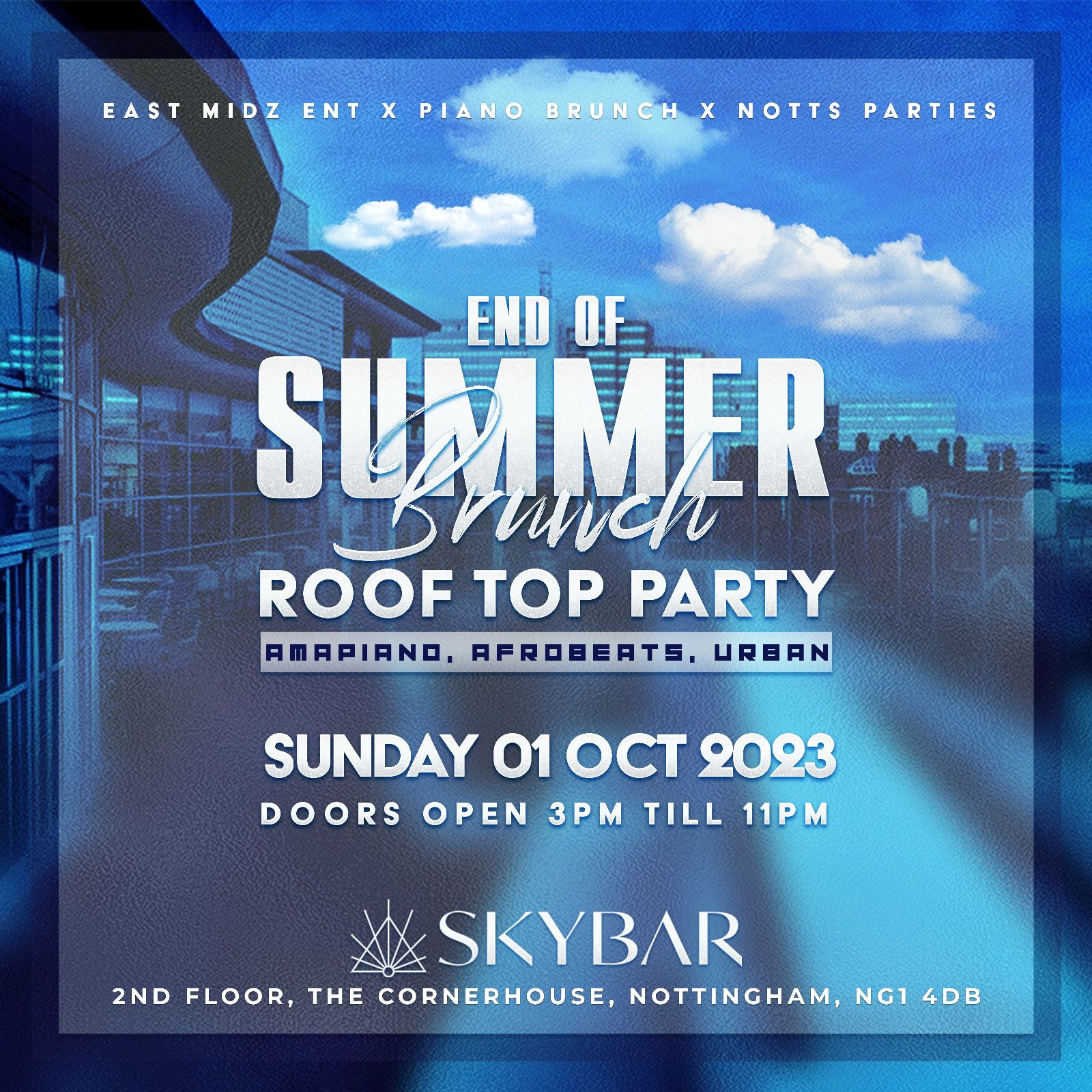 The Piano Brunch Vol.2 at SKYBAR, Nottingham on 1st Oct | Fatsoma