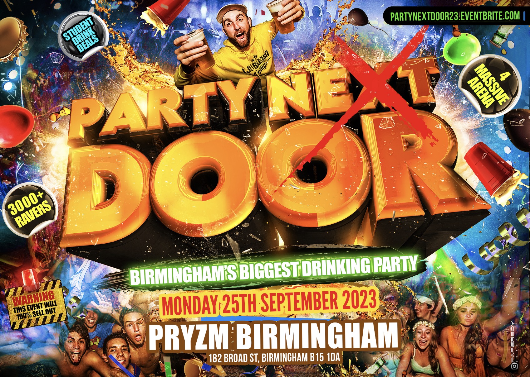 Party Next Door - Birmingham’s Biggest & Craziest Freshers Party at ...