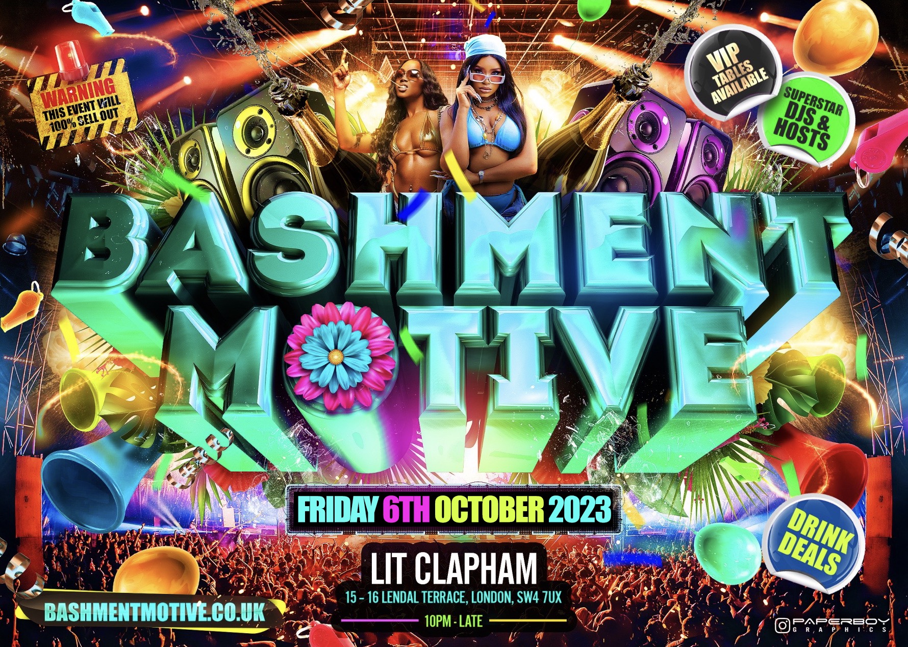 Bashment Motive - Clapham Party at Lit, London on 6th Oct 2023 | Fatsoma