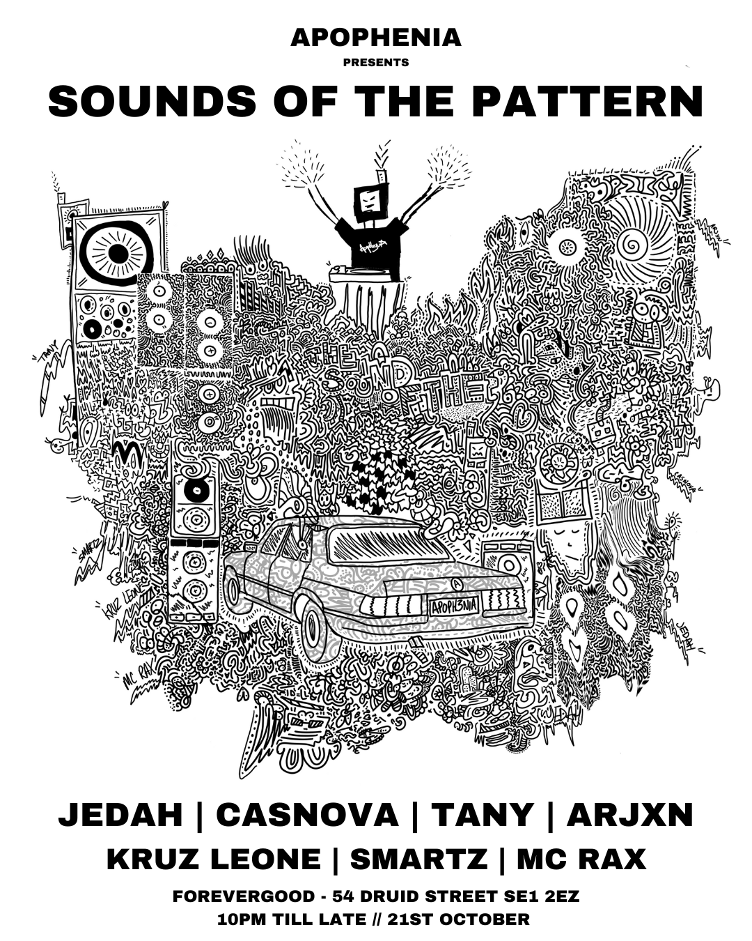 APOPHENIA PRESENTS: SOUNDS OF THE PATTERN at ForeverGood, London on 21st Oct 2023 | Fatsoma