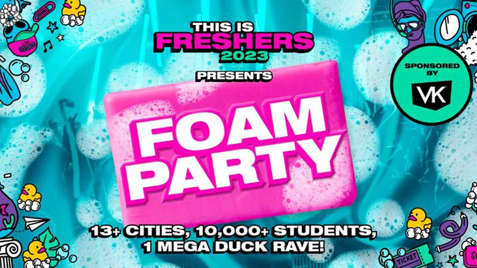 KUDA Freshers Foam Party at Kuda, York on 20th Sep 2023 | Fatsoma