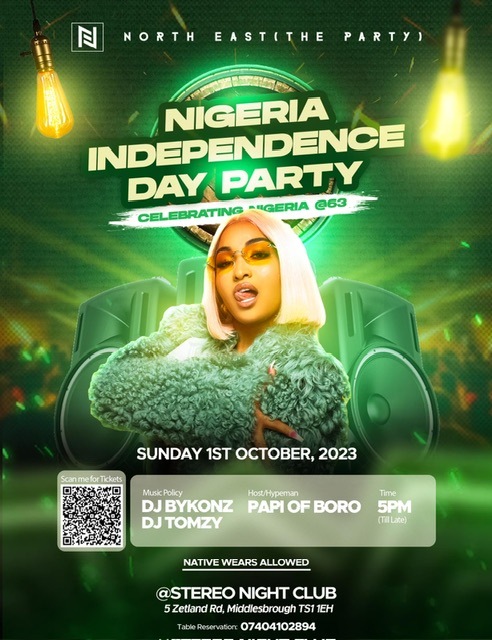 NIGERIA INDEPENDENCE DAY PARTY (NIGERIA@63) at Stereo Club Tees ...