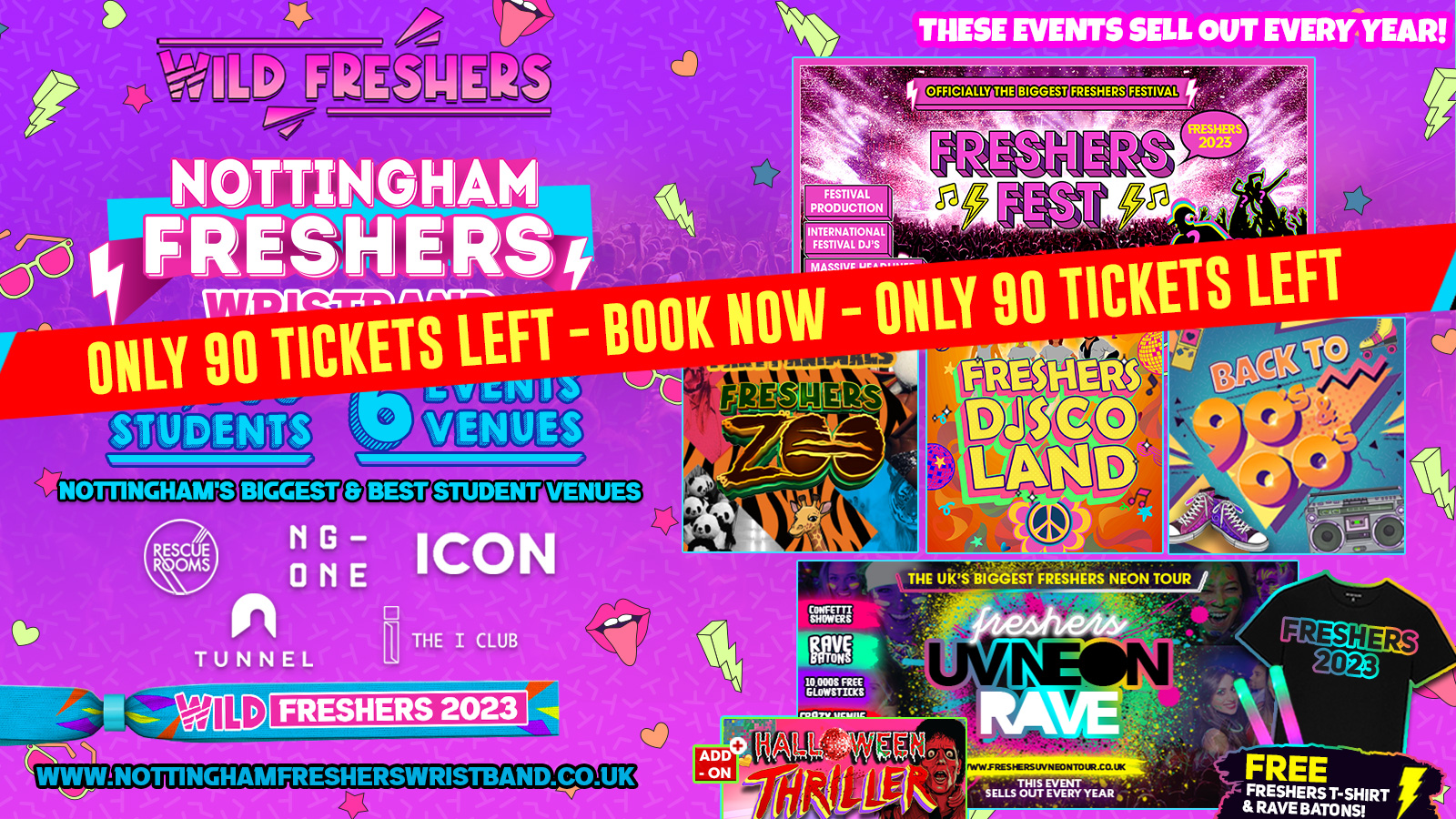 WILD NOTTINGHAM [NTU WEEK] FRESHERS WRISTBAND W/ DJ DANNY T⚡️FINAL 90 ...