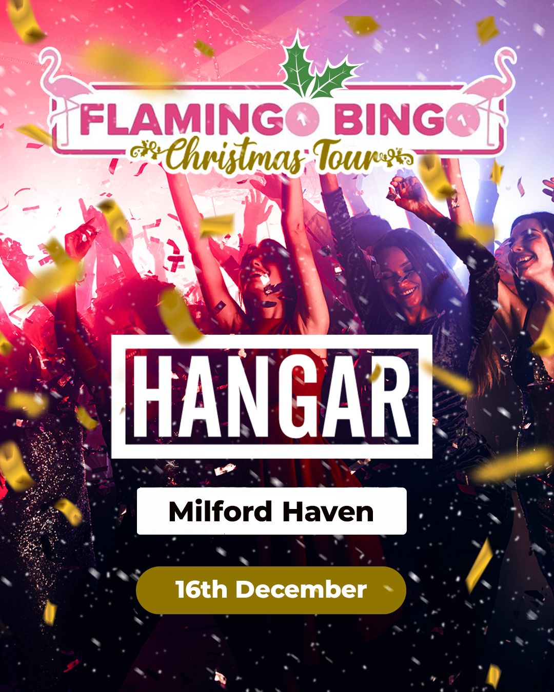 ** SOLD OUT **Flamingo Bingo Christmas tour at Hangar Milford Haven! at ...