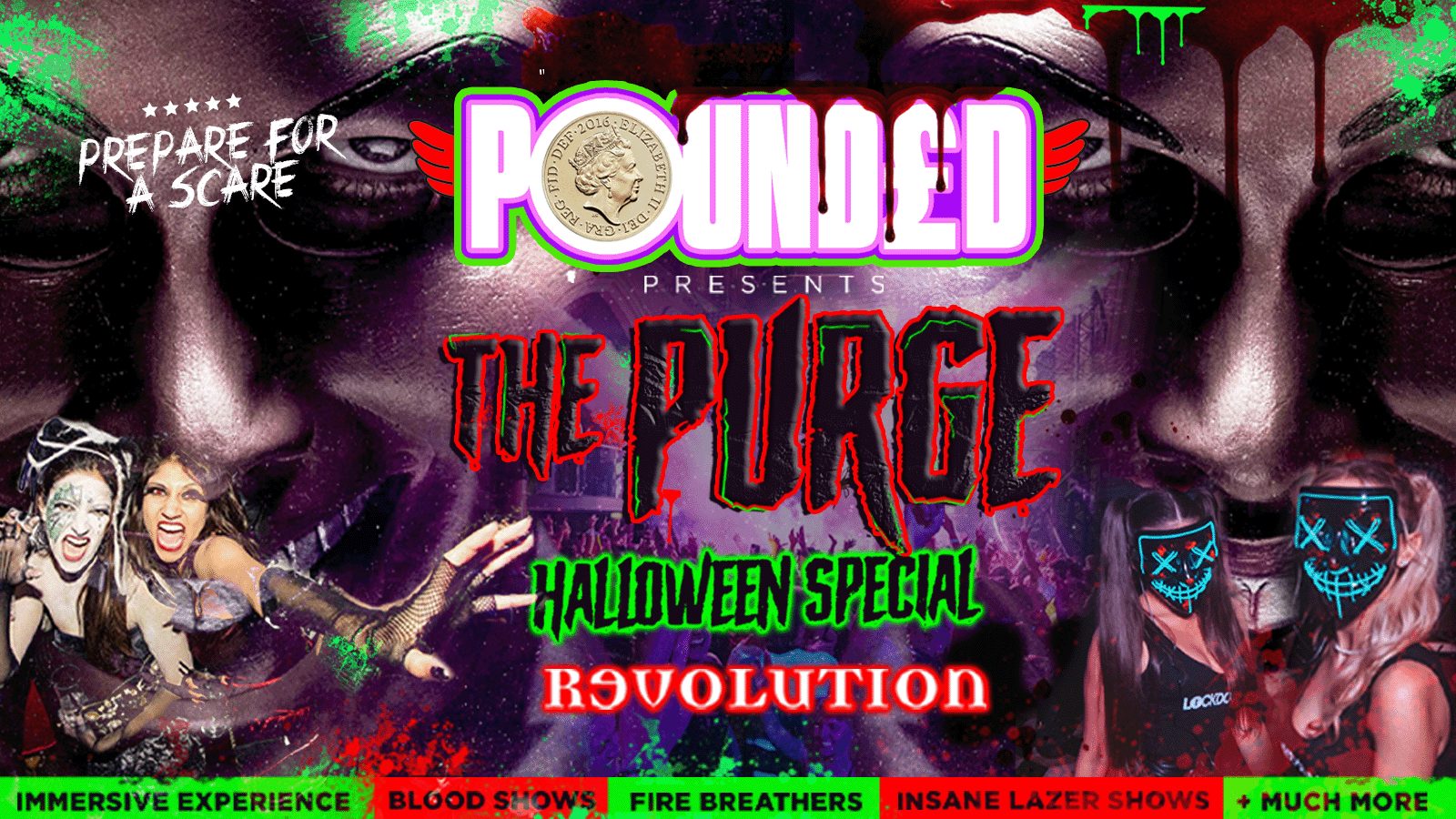 POUNDED Presents Halloween Purge Cardiff 😈 FINAL 50 TICKETS! Cardiff's ...