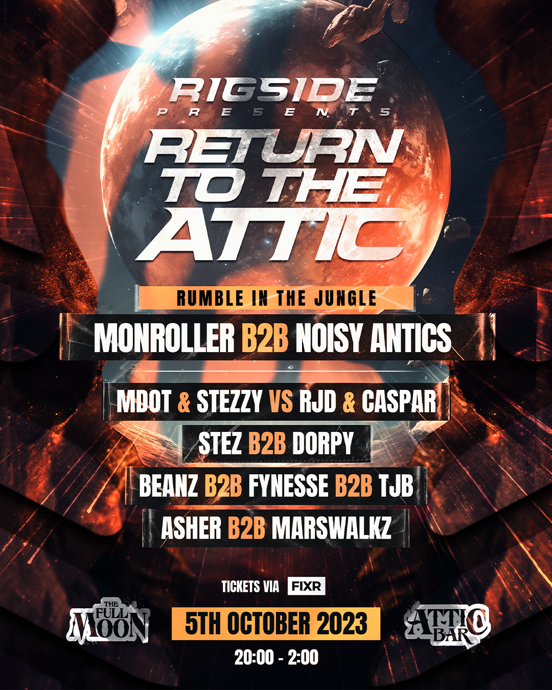 RIGSIDE | Return to the Attic | Rumble in the Jungle Takeover at The ...
