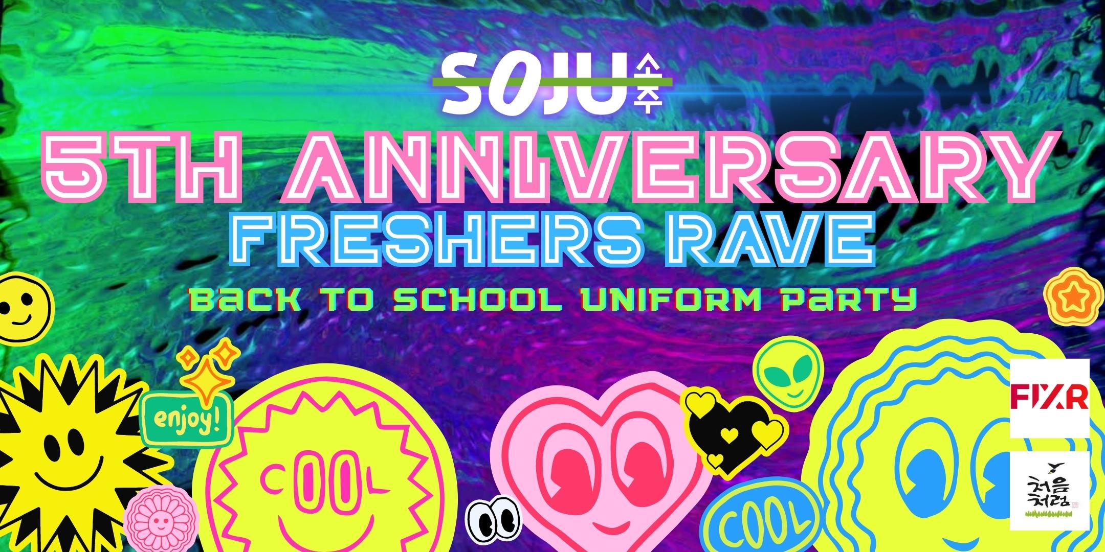 Reading SOJU - 5th Anniversary Freshers Rave at Club Era, Reading on ...