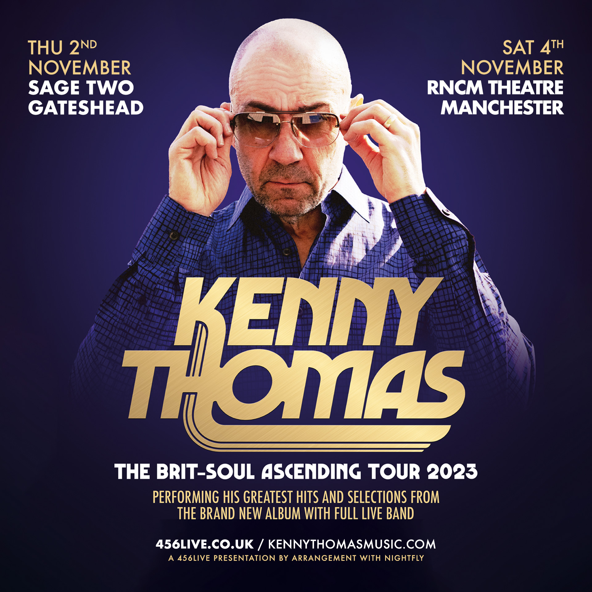 Kenny Thomas | Newcastle at Sage Gateshead, Gateshead on 2nd Nov 2023 ...