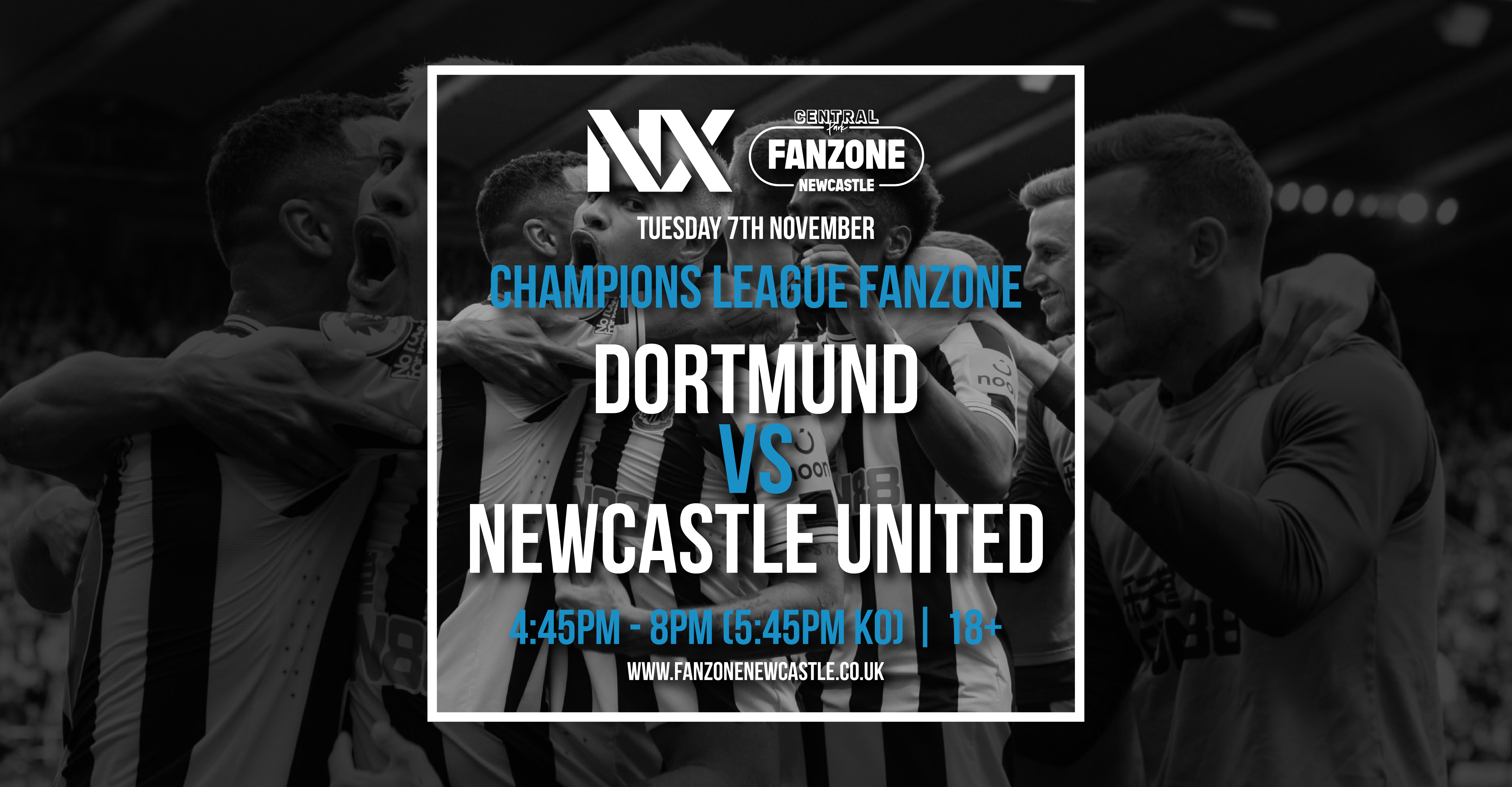 NUFC CHAMPIONS LEAGUE FANZONE! - DORTMUND v NUFC at NX Newcastle ...