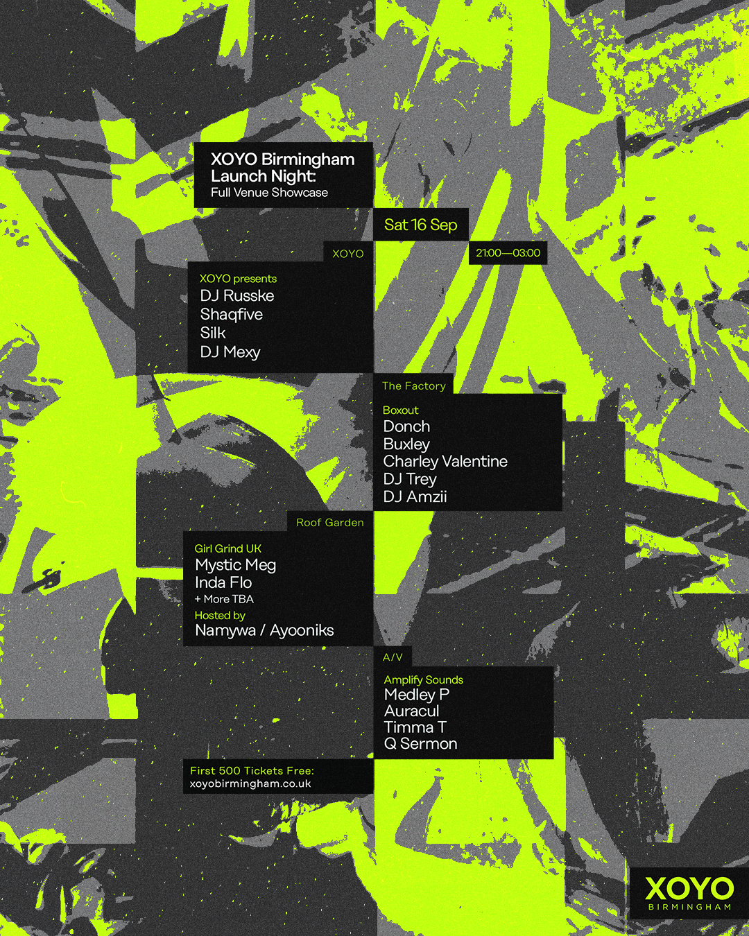 XOYO LAUNCH ft SHAQ FIVE, SILK, MEXY + MORE (First 200 free) at XOYO ...